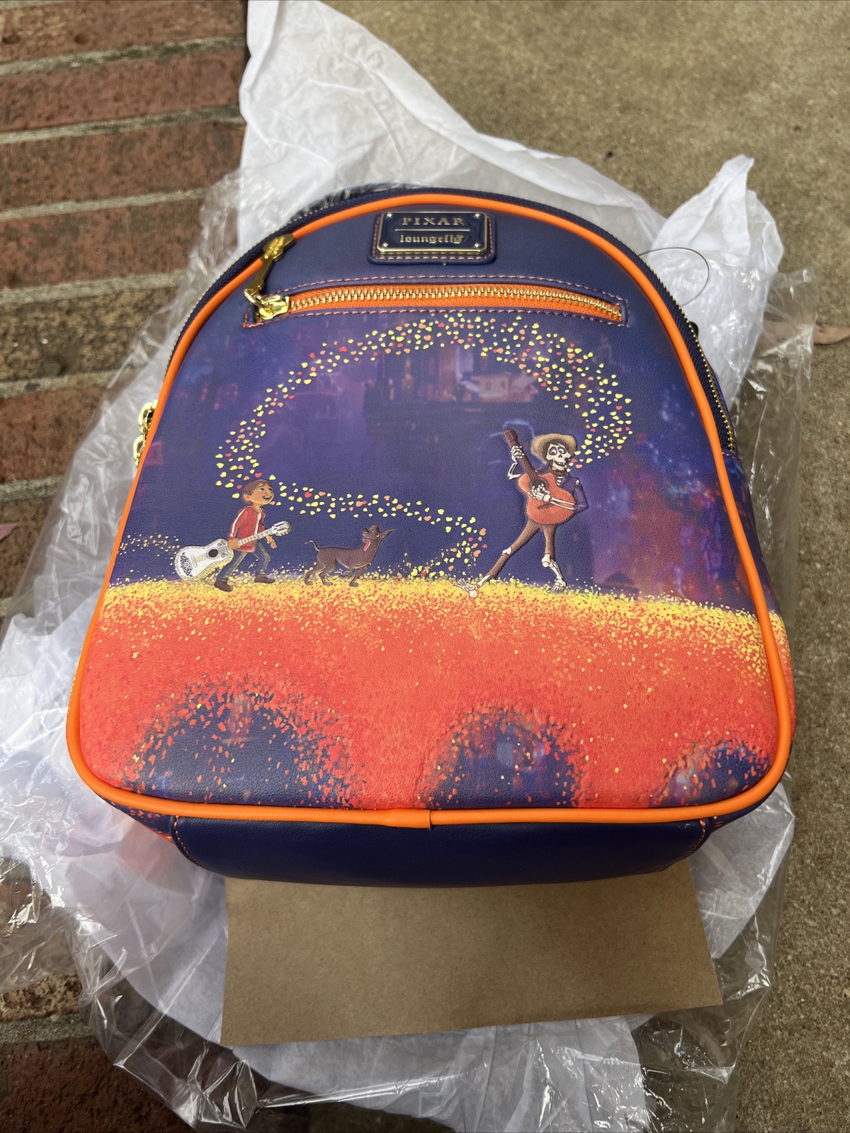 Loungefly Disney Pixar Coco Marigold Bridge Mini Backpack Miguel Hector ...