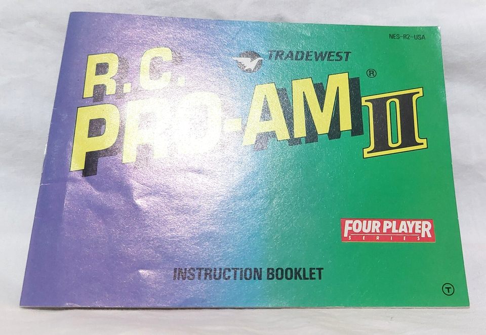 R.C. Pro-Am II (2) with Instruction MANUAL -TESTED- Authentic Nintendo ...
