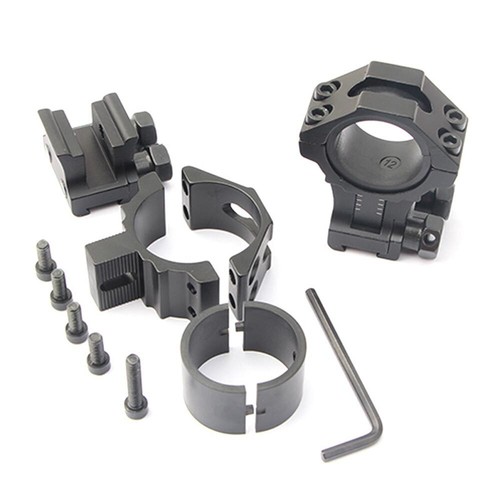2Pcs 1''/30mm Rings Adjustable Height Scope Mount Riser Base fit 11mm ...