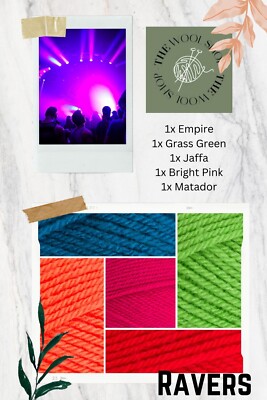 Stylecraft Special DK Double Knit Bright Coloured Neon Ravers Wool Yarn ...