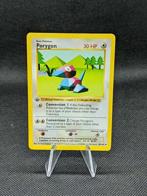1999 Pokemon Base Set - 1st Edition Porygon 39/102 - Near Mint NM | eBay
