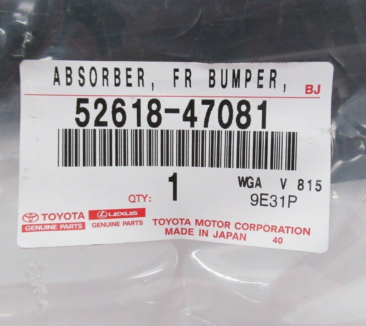 Genuine OEM Toyota 52618-47081 Front Bumper Energy Absorber 2016-2018 ...