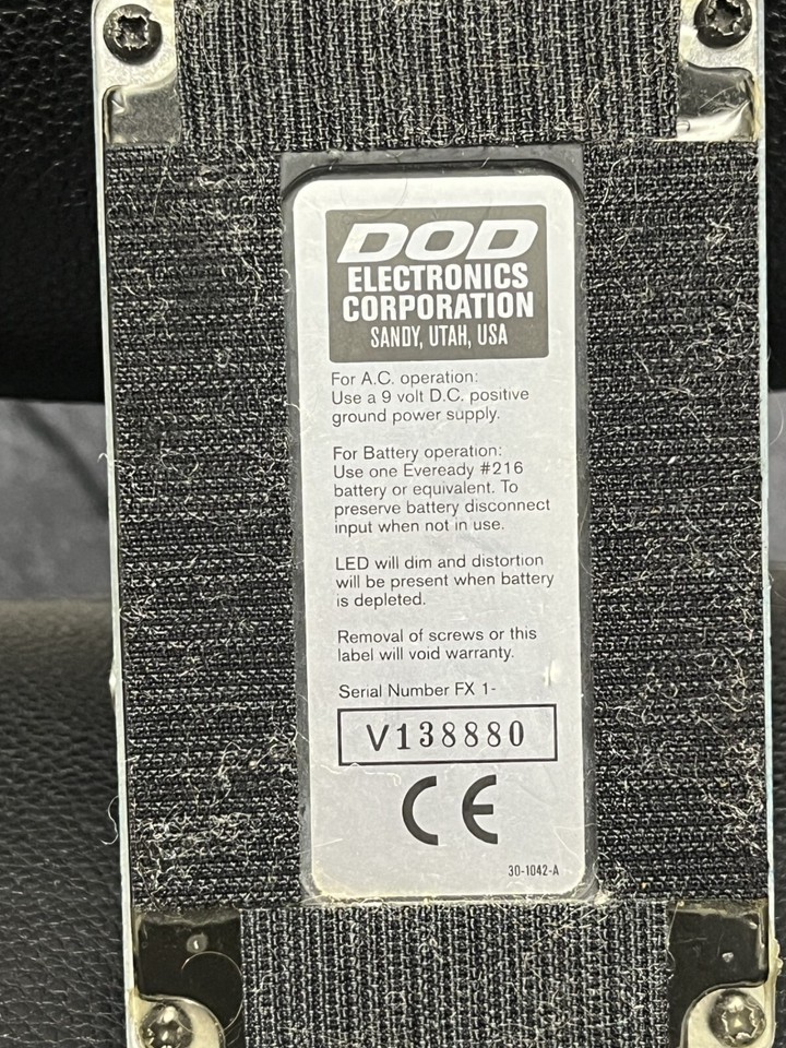 Vintage DOD FX64 Ice Box Stereo Chorus Guitar Pedal - Used, Good ...