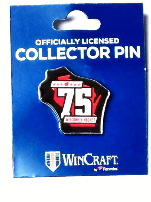 Wisconsin Badgers 75th Hockey Season Collectible Pin Wincraft | eBay