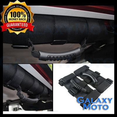 Deluxe Extreme Black Roll Bar Grab Handle for 77-16 Jeep Wrangler JK TJ ...