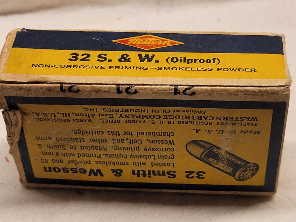 VINTAGE WESTERN LUBALOY 32-20 WCF AMMO 50 ROUND CARTRIDGE BOX EMPTY | eBay