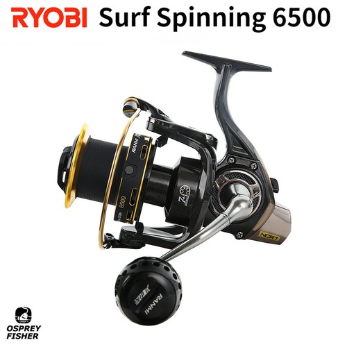RYOBI RANMI Surf Spinning Reel 6500 Series 7+1BB 5.0:1 Ratio 12kg Max ...
