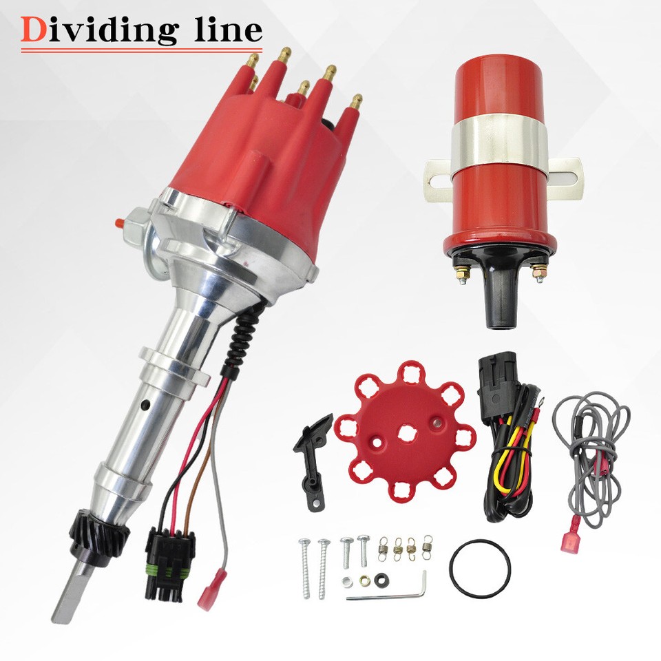 FOR INTERNATIONAL SCOUT RED HEI Distributor 392 345 304 266 + WIRES ...