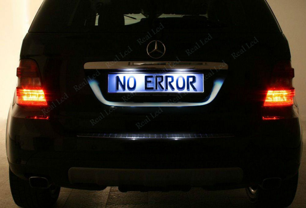 2x Number Plate Led Bulbs White 6000K Canbus MERCEDES W168 W169 W203 ...