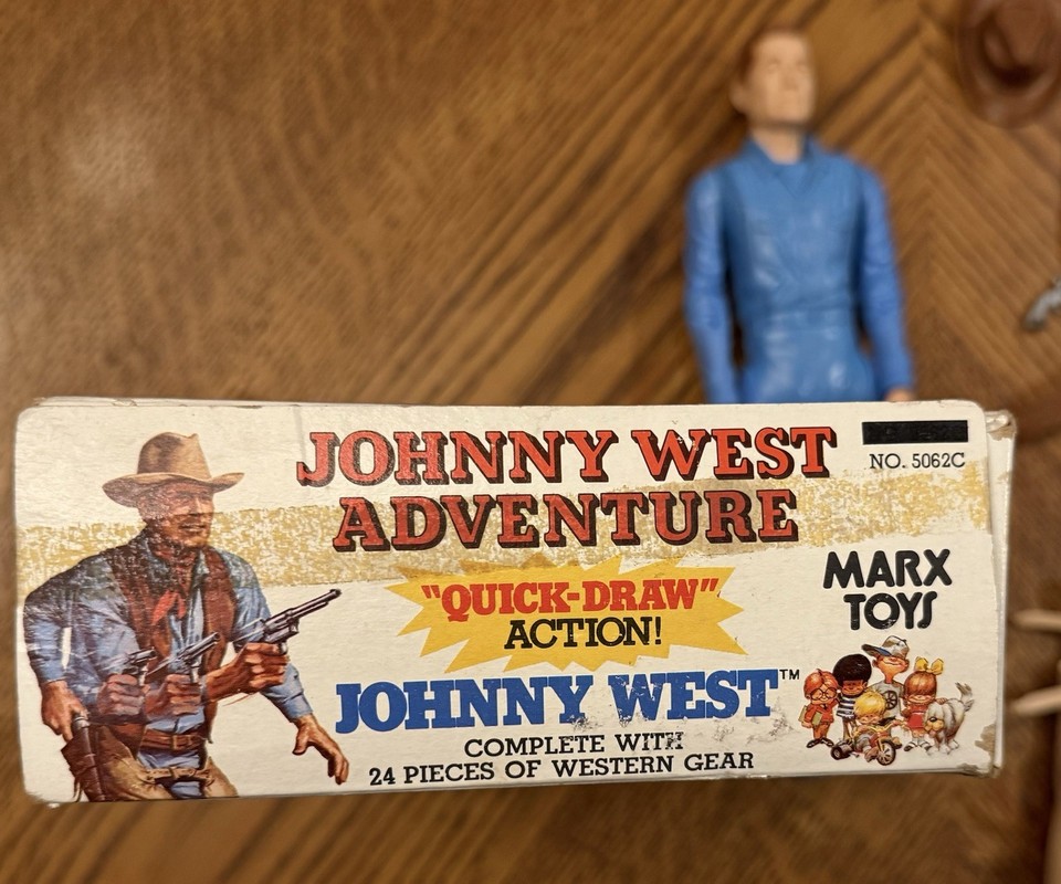 NICE Vintage Marx Johnny West Adventure Quick-Draw Johnny West Action ...