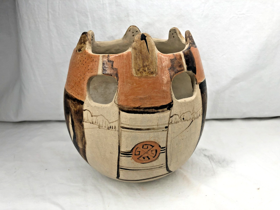 GREAT TOHONO O'ODHAN (PAPAGO) POTTERY FRIENDSHIP POT BY ANGEA 7 1/4 ...