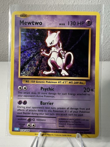 Pokémon TCG 1x Mewtwo 014/034 x1 CLB Classic Collection HOLO PSYCHIC NM ...