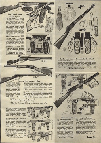 1969 PAPER AD 3 PG Lone Ranger Rifle Holster Toy Daisy Shotgun Johnny ...
