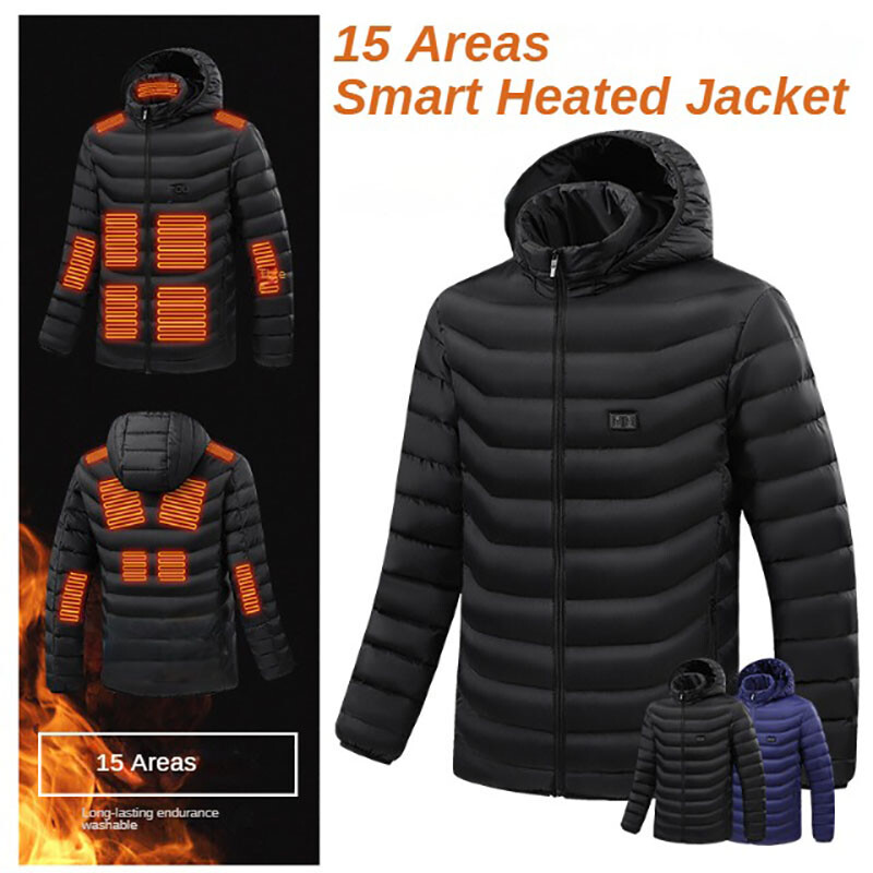 Heated Coat Winter Body Warm Electric USB Jacket Men Women Thermal ...