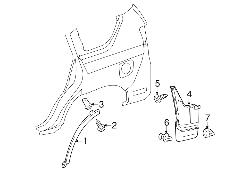 Genuine Lexus Fender Liner Grommet 90189-A0002 | eBay