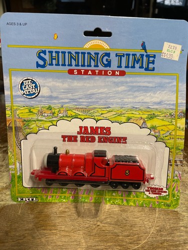 1992 ERTL James the Red Engine Diecast Train Thomas Friends Shining ...