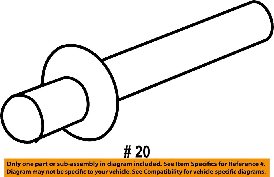 GM OEM 06-11 Monte Carlo Bumper Components-License Bracket Rivet ...