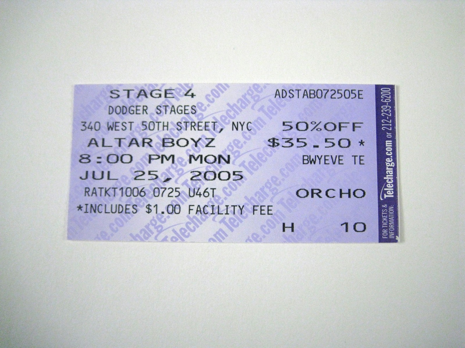 Altar Boys Playbill 2005 Dodgers Stages Ryan Duncan Danny Calvert ...