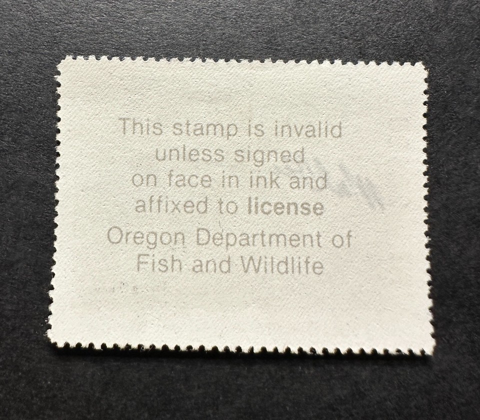 WTDstamps - 1986 OREGON - State Duck Stamp - Mint OG NH **ARTIST SIGNED ...