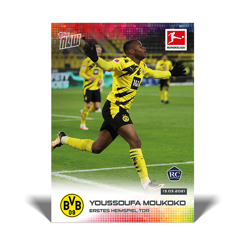 Topps Now Bundesliga 2020-21 - Card 150 - Youssoufa Moukoko - Borussia ...