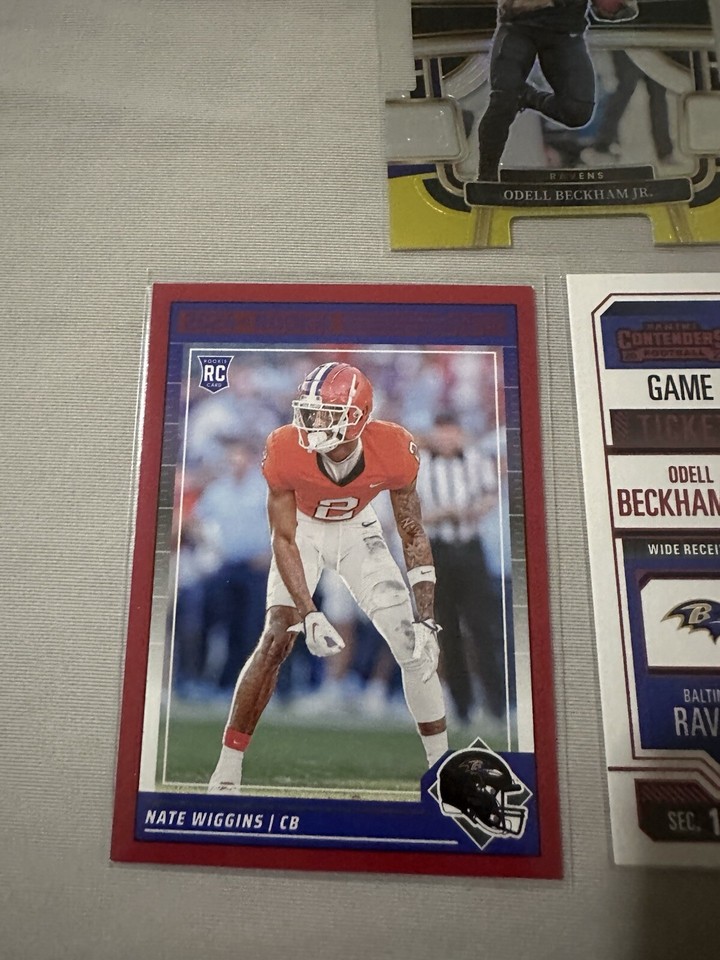 23-24 Odell Beckham Jr & Nate Wiggins RC NFL Sports Cards Lot X3 | eBay