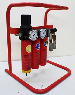 SATA 484 Triple-Stage Filter, Pressure Regulator and Outlet Module. | eBay