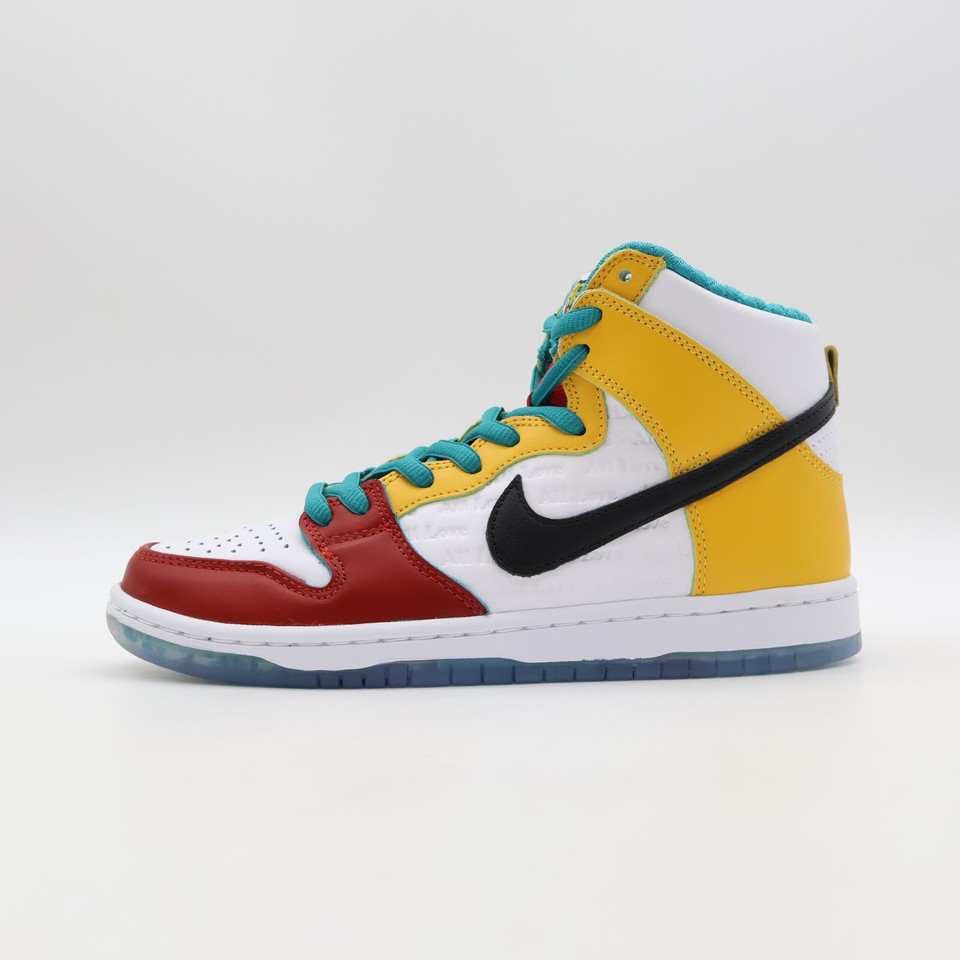 DH7778-100 Nike SB Dunk High Pro froSkate All Love White Metallic (Men ...