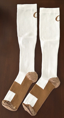Alpha Sole White Copper Infused Compression Socks (SM) | eBay