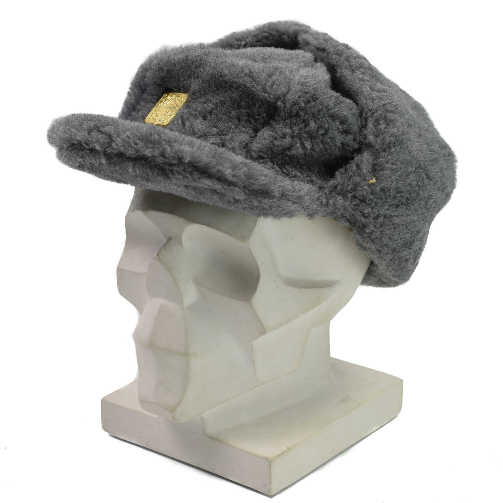 Original Czech Republic army winter hat cold weather faux fur earflap ...