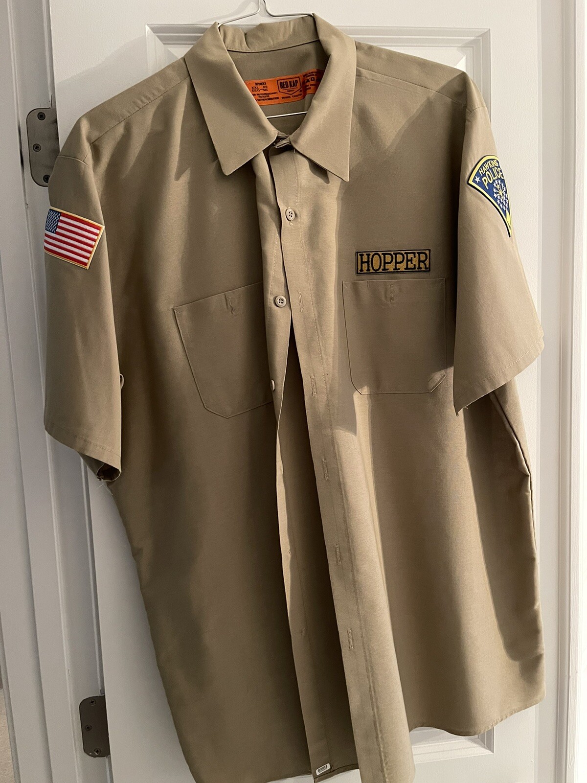 Stranger Things Netflix Sheriff Jim Hopper Cosplay Uniform Costume XXL ...