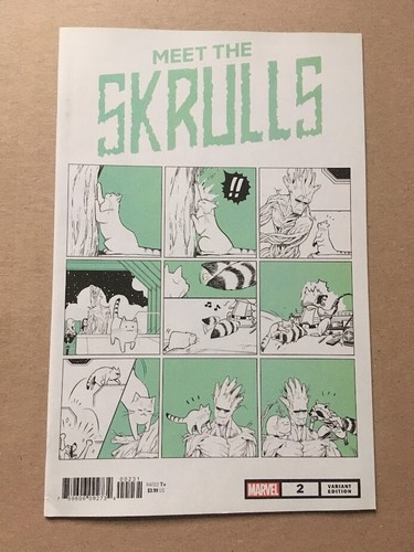 MEET THE SKRULLS # 2 FINE MARVEL COMICS 2019 GROOT VARIANT | eBay