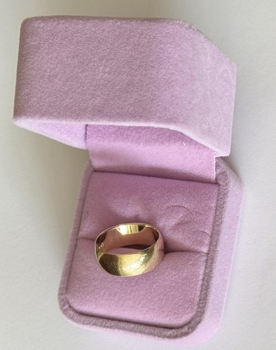 10K Solid Gold Band RING - A Classic | eBay