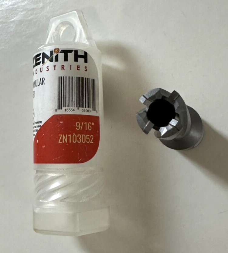 Zenith Industries ZN103052 3/4" Shank 9/16" x 1-3/8" TCT Annular Cutter ...