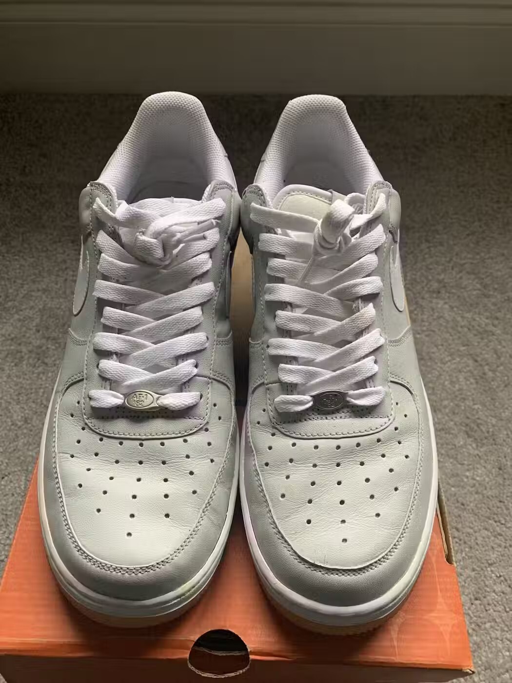 Size 10 2006 Neutral Grey Air Force 1 (AF1) Gum Bottom | eBay