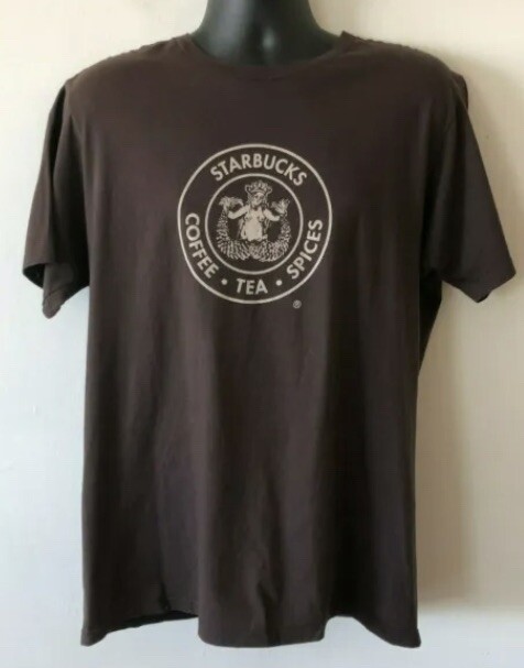 Vtg Starbucks Topless Split Tail Mermaid T-Shirt 1st … - Gem