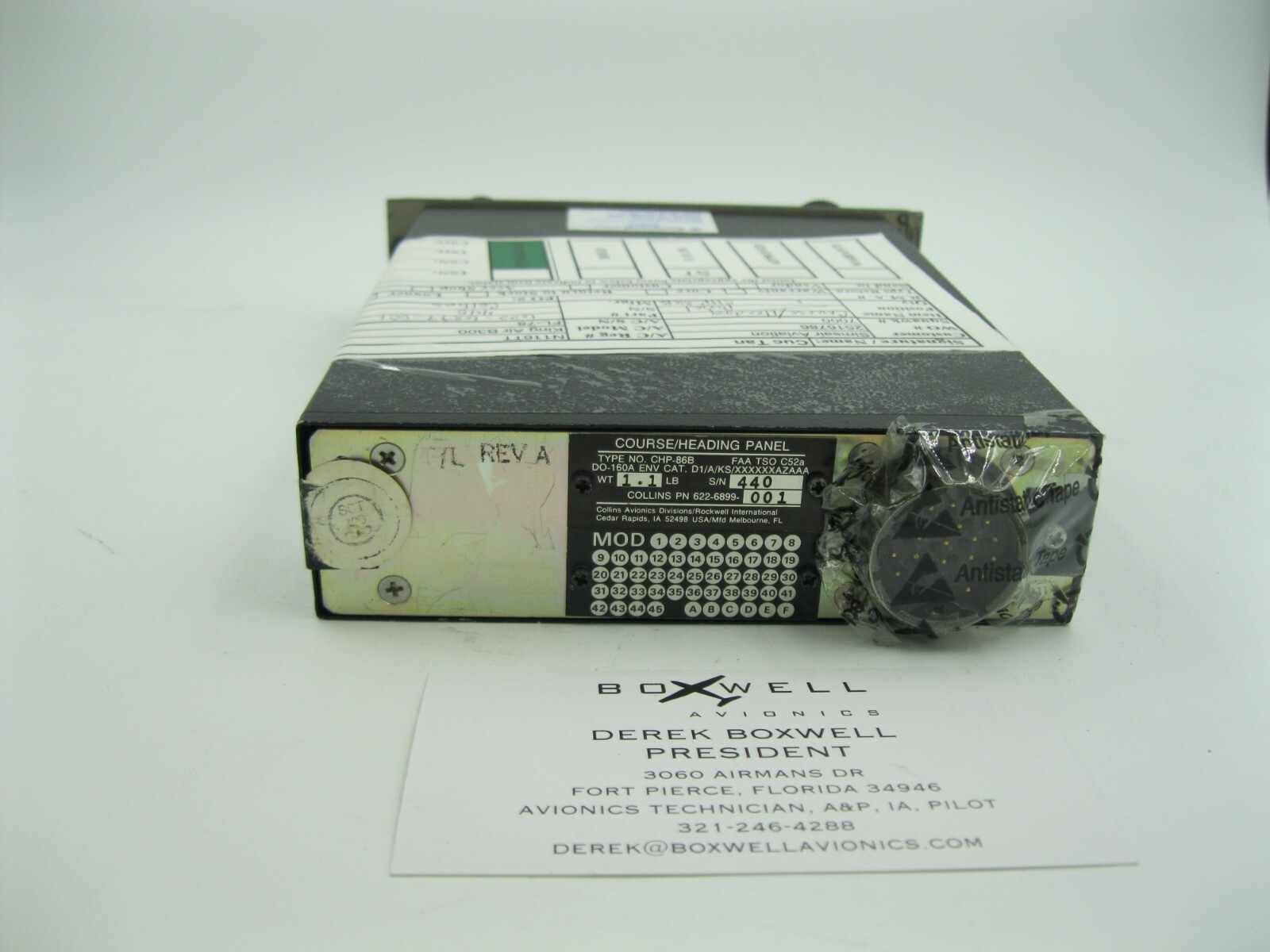 Rockwell Collins CHP-86B Course/Heading Panel 622-6899-001 | eBay