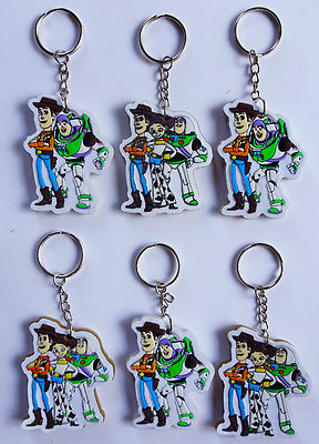 TOY STORY WOODY BUZZ JESSIE KEY RINGS/BAG CHARMS PARTY LOOT BAG FILLERS ...