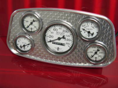 1934 Ford style gauge panel with engine turned insert | eBay