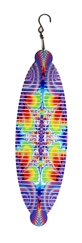 3 Pack - 15.75 x 4.75 inch Double Sided Helix Fishtail Sublimation Wind ...