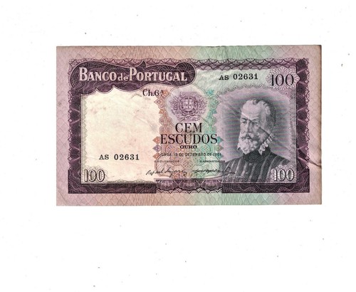 Banco de PORTUGAL 100 Cem Escudos 1961 P165 PB1 | eBay