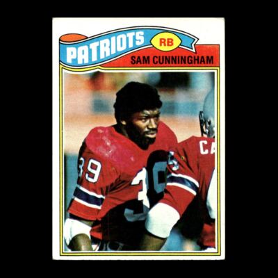 Sam Cunningham 1977 Topps New England Patriots #229 R324D 43 | eBay