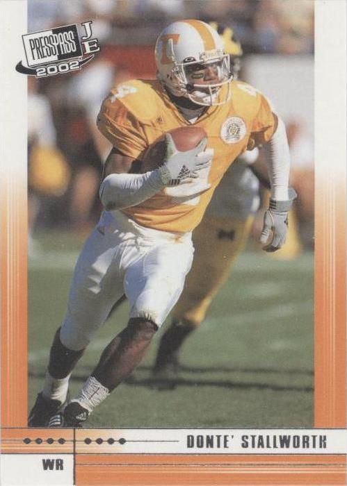 2002 Press Pass Je Donte Stallworth 11 For Sale Ebay 3098