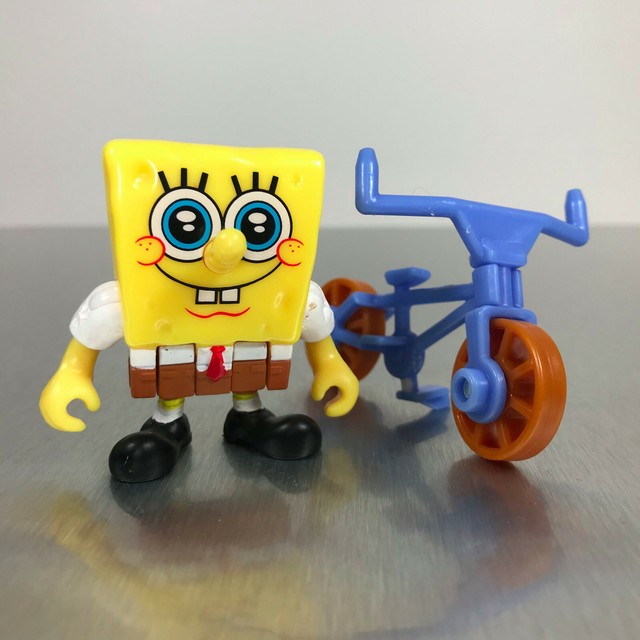 Imaginext SpongeBob SquarePants SPONGEBOB & BICYCLE figures bike | eBay