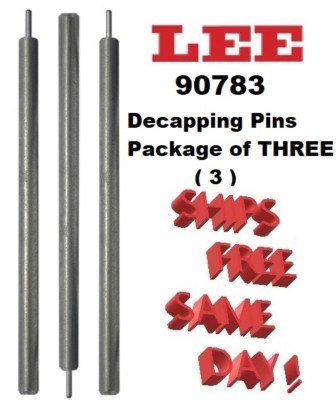 Lee Universal Depriming and Decapping Die Pin Pack of 3 # 90783 New ...