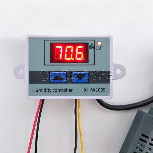 AC 220V 1500W LED Digital Humidity Controller Hygrometer Switch Sensor ...