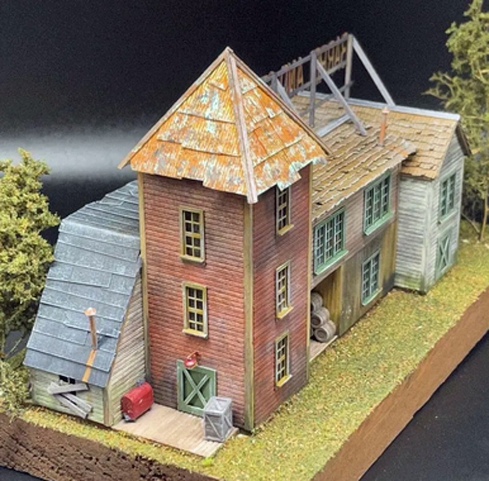 BARREL AND STAVES HO HOn3 Model Railroad Structure Unpaintd Laser Wood ...