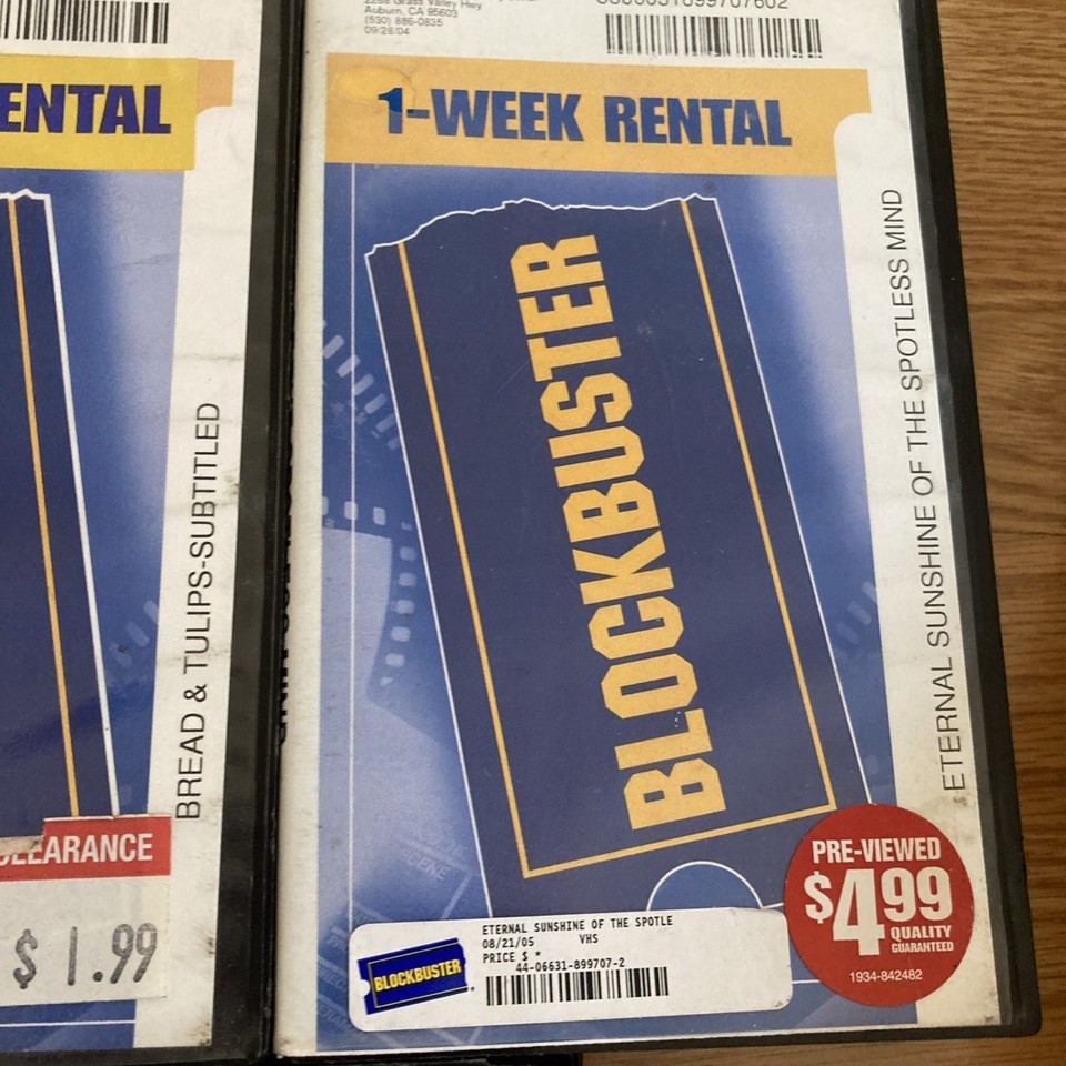 blockbuster video vhs cases. Lot Of 3 See Pictures For Titles Includes ...