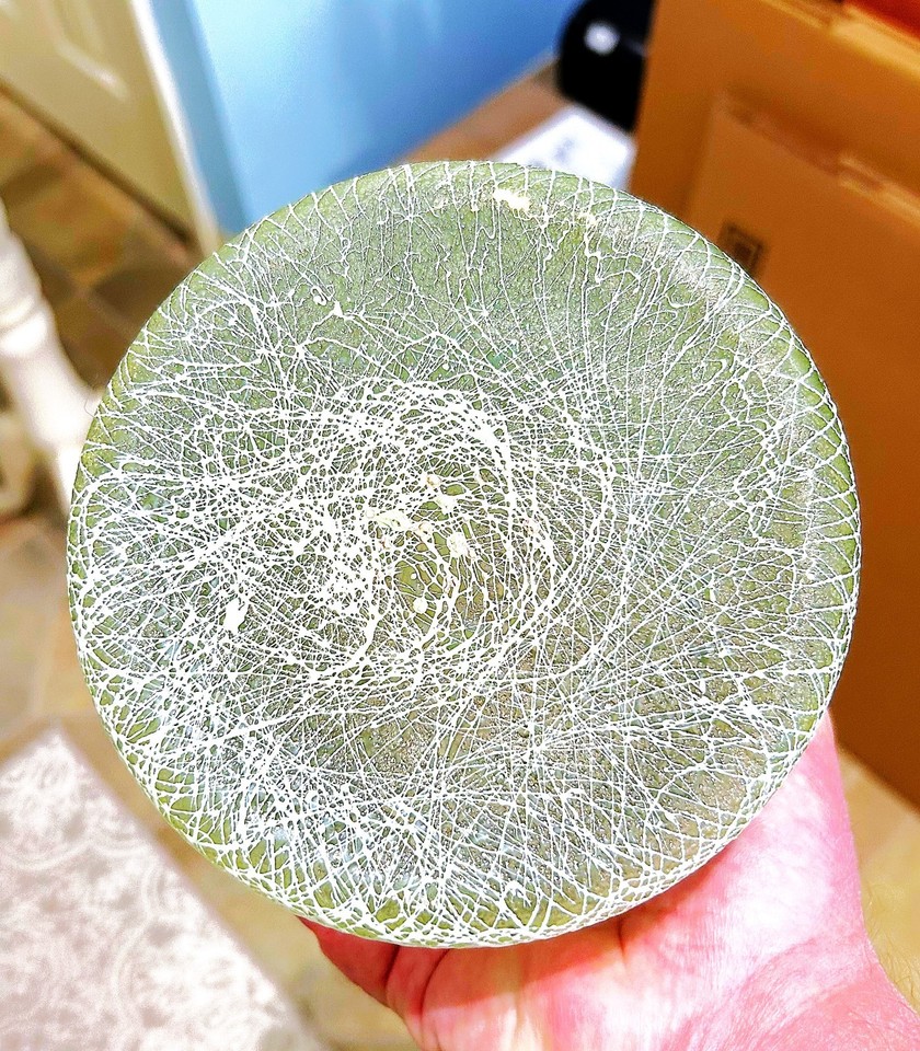 BEAUTIFUL / VINTAGE MID CENTURY MODERN SPAGHETTI STRING GREEN PITCHER ...