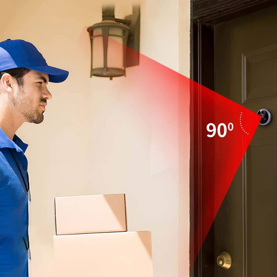 Digital Door Viewer PIR Motion Detection Digital Peephole Eye Viewer ...