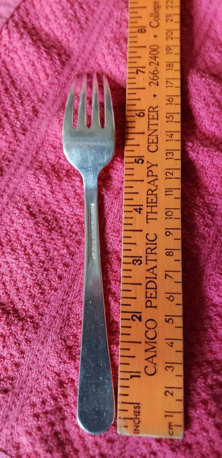 Vintage International Silver Co. XII Triple Silver Fork Early 1900s 7 ...